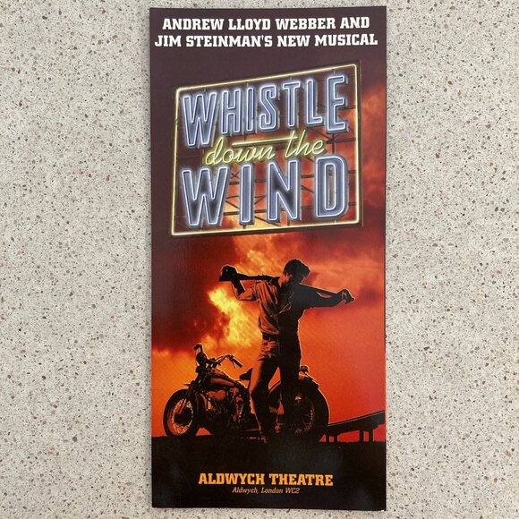 Theater | Other | Two Sided Flyer From Whistle Down The Wind At The ...